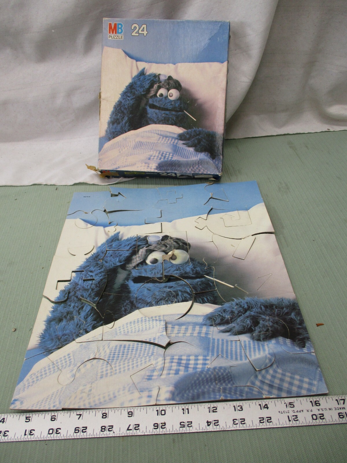 Vintage Milton Bradley 24 Piece Puzzle Sesame Street Muppets Cookie ...