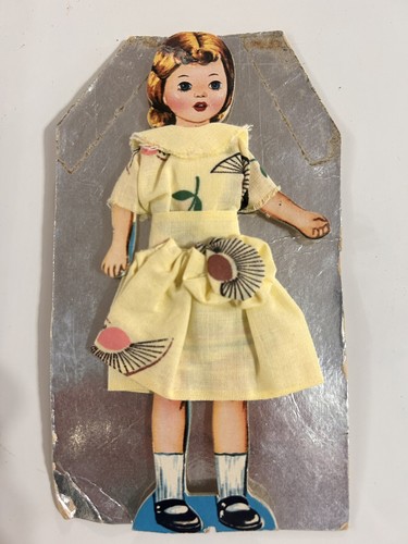 Vintage 1950S Paper-doll CARDBOARD FIGURE WITH STAND AND DRESS | eBay