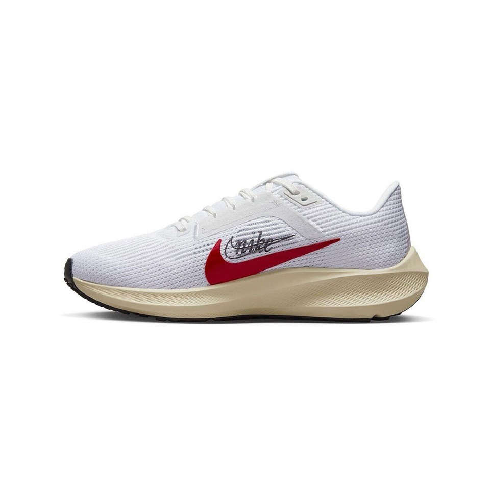 Nike Women's Pegasus 40 Premium FB7703-100 White/Photon Dust/Red SZ 4 ...