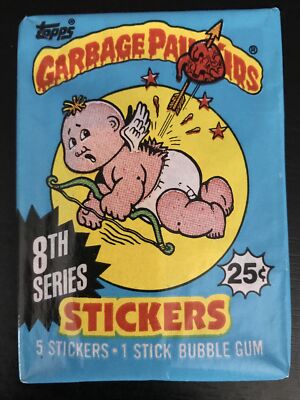 1987 Garbage Pail Kids 8th Series Unopened Pack, 1 NICE Unopened Wax ...