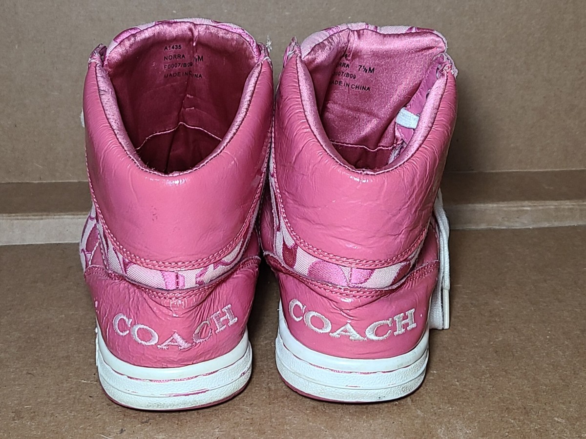 Coach Shoes High Tops Pink