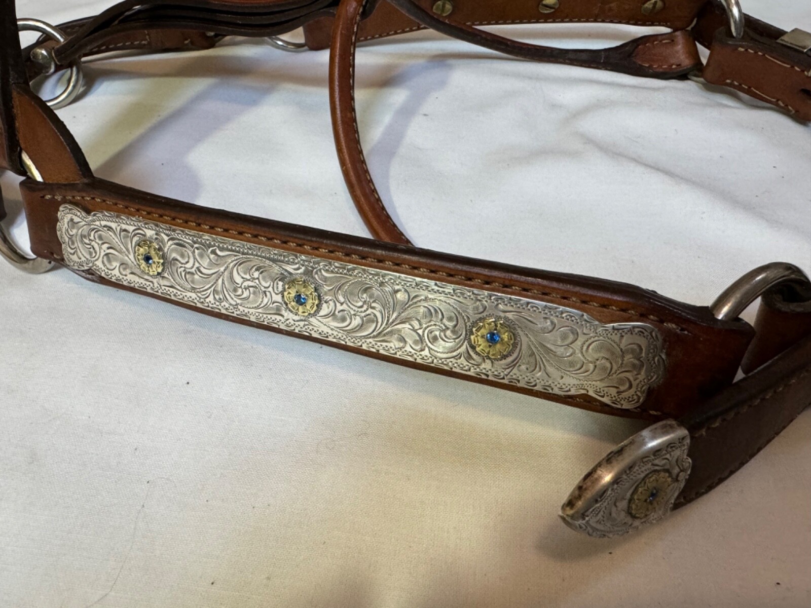 BLUE RIBBON TACK Light Oil Western Show Halters HORSE SIZE | eBay