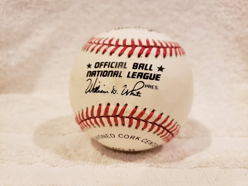 VINTAGE Buddy Hassett AUTO'D ONL (White) Baseball, Brooklyn Dodgers ...