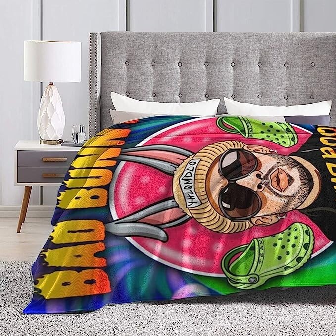 Bad Bunny Blanket,3D Printed Soft Throw Blankets Ultra Warm Blanket | eBay