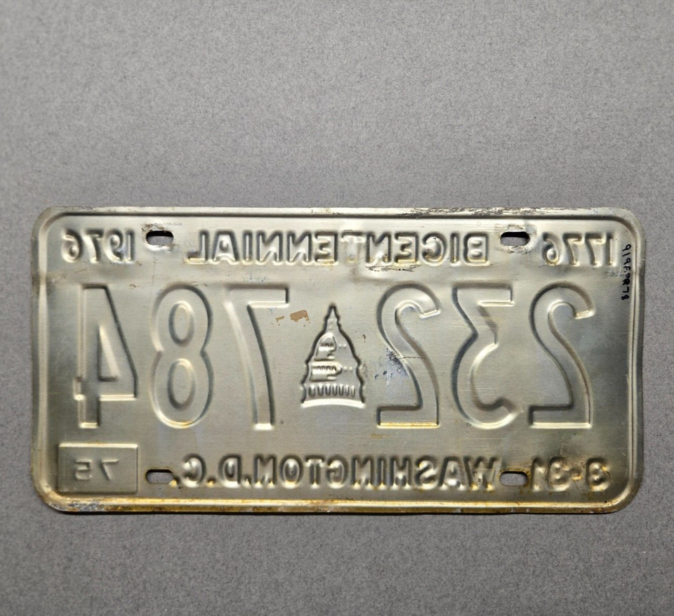 🐾 1976 DISTRICT OF COLUMBIA "PASSENGER" LICENSE PLATE (232-784) | eBay