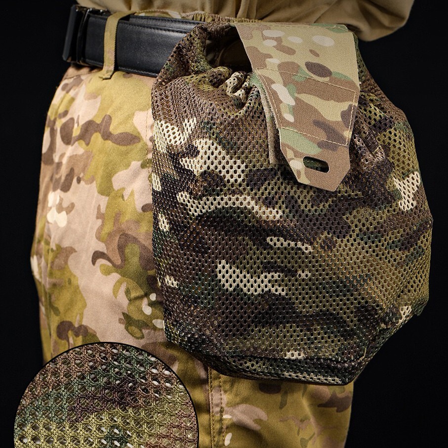 New Tactical MOLLE Mesh Dump Pouch Drop Pouch Foldable Mag Recycling ...
