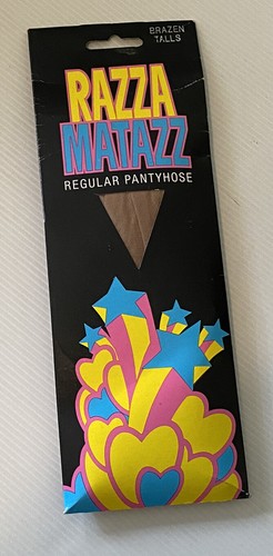 Vintage Razza Matazz Pantyhose - NEW - Brazen Talls Regular Sheer Brown ...