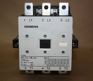 Siemens 3TF56 22-OXRO Contactor 236kw 400A AC-3 AC-415v Coil | eBay