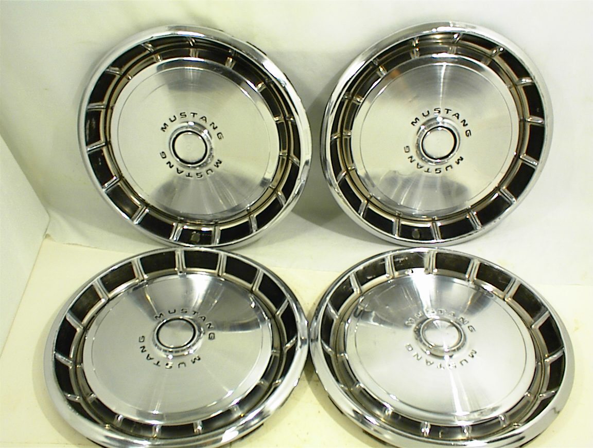 1971 1972 1973 FORD MUSTANG HUBCAPS 14" SET OF 4 WHEEL COVERS | eBay