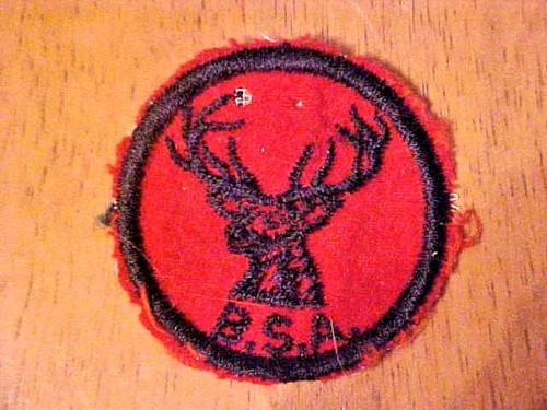 RARE VINTAGE BOY SCOUTS Elk Patch BSA Red Black Seahorse S269 | eBay