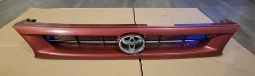 For 1993 1997 Toyota Corolla JDM Front Bumper Hood Grille Red With Logo ...