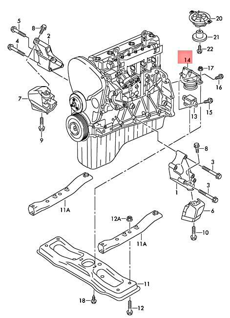 VW CRAFTER 2E 2EA 2EB 2ED 2EE 2EH 2EK 2EX ENGINE MOUNTING 2E0199379A | eBay