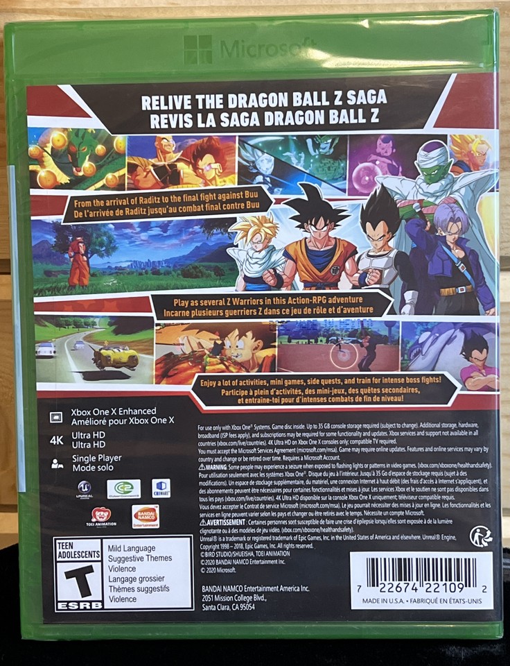 Dragon Ball Game: Project Z for Xbox One [Very Good Video Game] Xbox ...