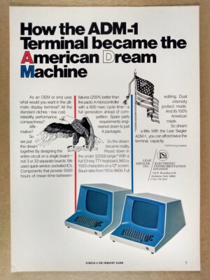 1973 Lear Siegler ADM-1 Display Terminal vintage print Ad | eBay