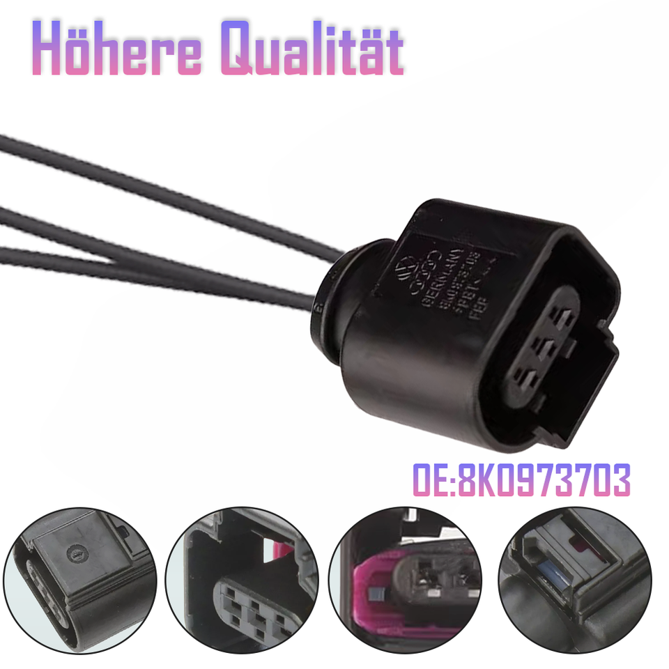 Reparatursatz Stecker Kabelsatz Stecker 3-polig 8K0973703 Für AUDI/VW ...