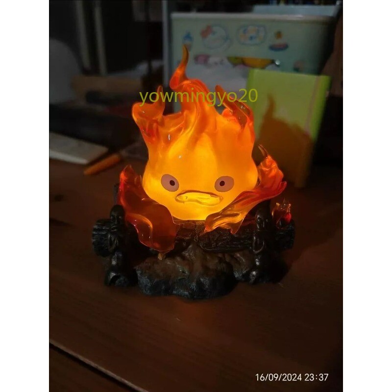 Creativity Calcifer Figure LED Night Light Anime Howl's Moving Castle ...