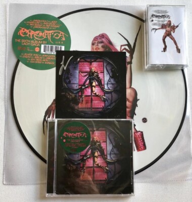 LADY GAGA CHROMATICA LTD PICTURE VINYL & CD +CASSETTE + SIGNED CARD ...