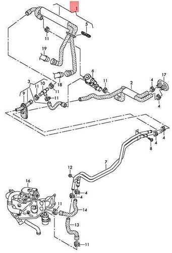 Genuine AUDI A6 Avant S6 quattro 4G2 4G5 Coolant Hose 4G1265347AG | eBay