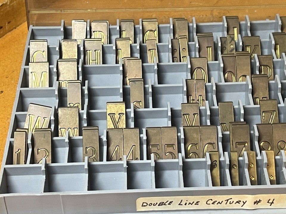DOUBLE LINE CENTURY FONTS, NEW HERMES ENGRAVING FONTS ~INCOMPLETE ~ | eBay