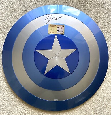 Chris Evans Autographed Marvel Captain America Stealth Shield Signed CA ...