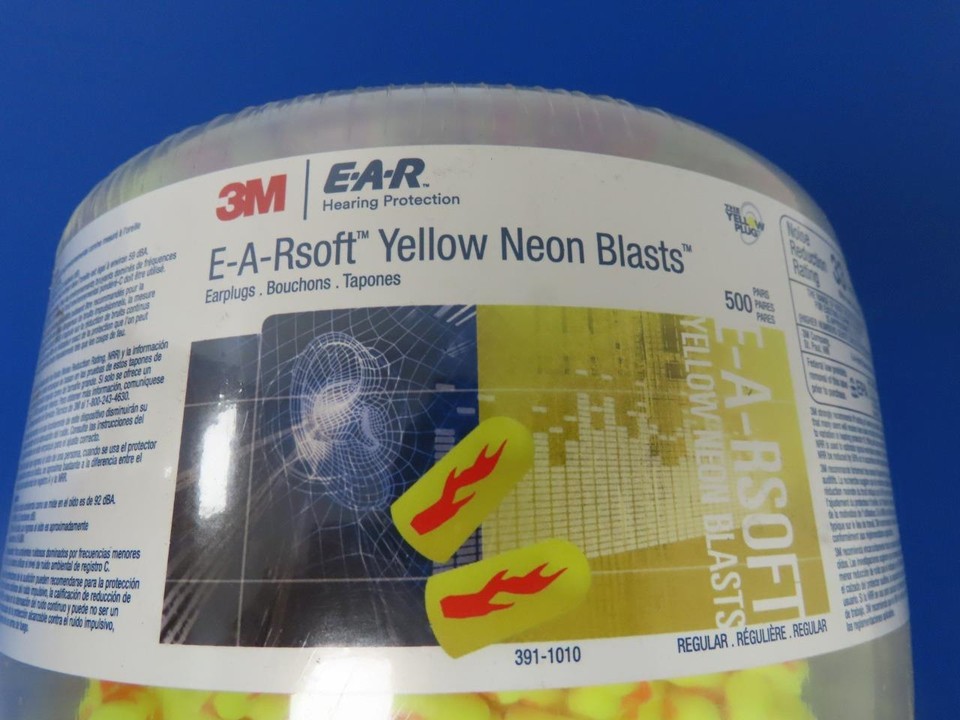 (391-1010) 3M E-A-Rsoft Yellow Neon Blasts One Touch Dispenser Refill ...