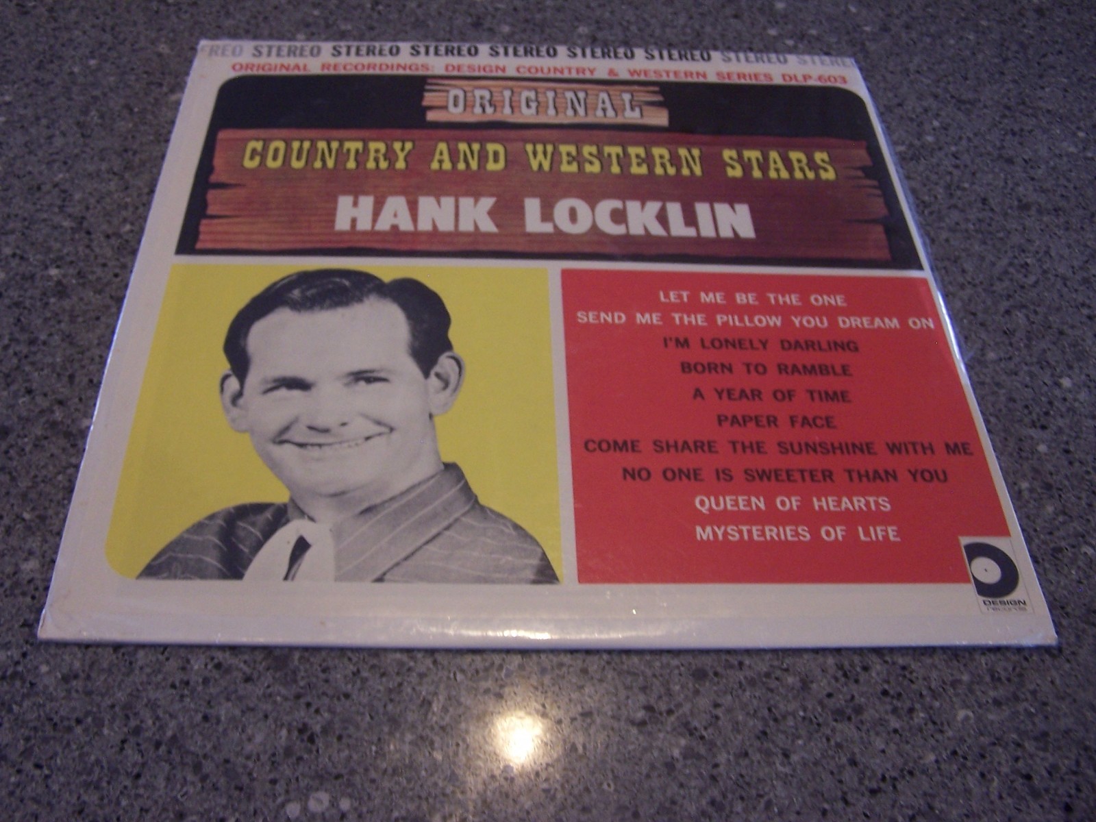 Hank Locklin "Original Country and Western Stars" SEMI-SEALED LP DESIGN ...