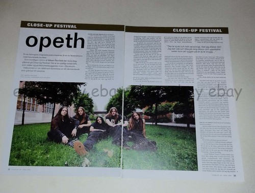 Opeth Mikael Åkerfeldt Peter Lindgren Martin Lopez Per Wiberg clippings Sweden | eBay