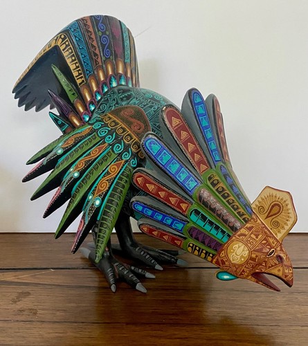 Museum Quality Mexican Folk Art Alebrije Rooster Jacobo & Maria Angeles ...