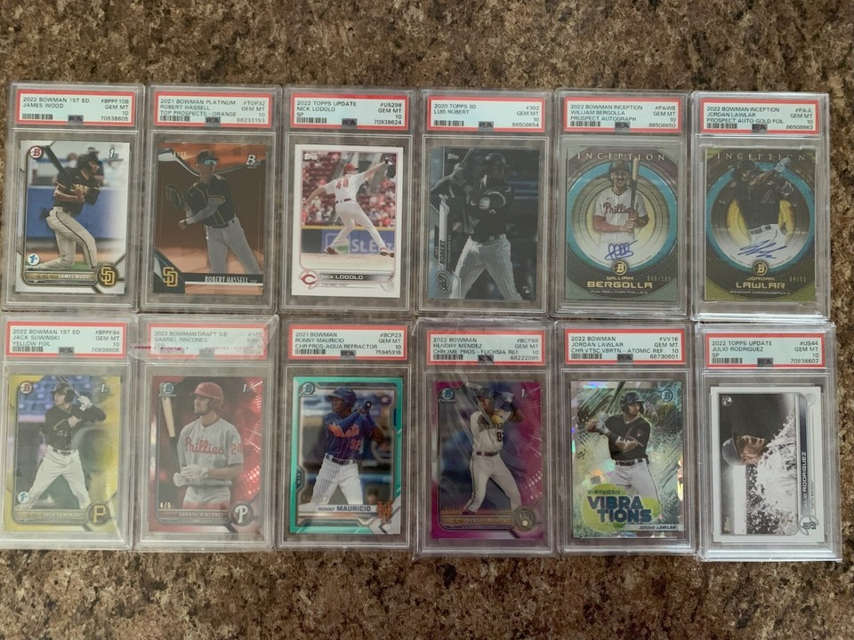 Baseball Card Mystery Pack - slabs, autographs, relics, parallels, and ...