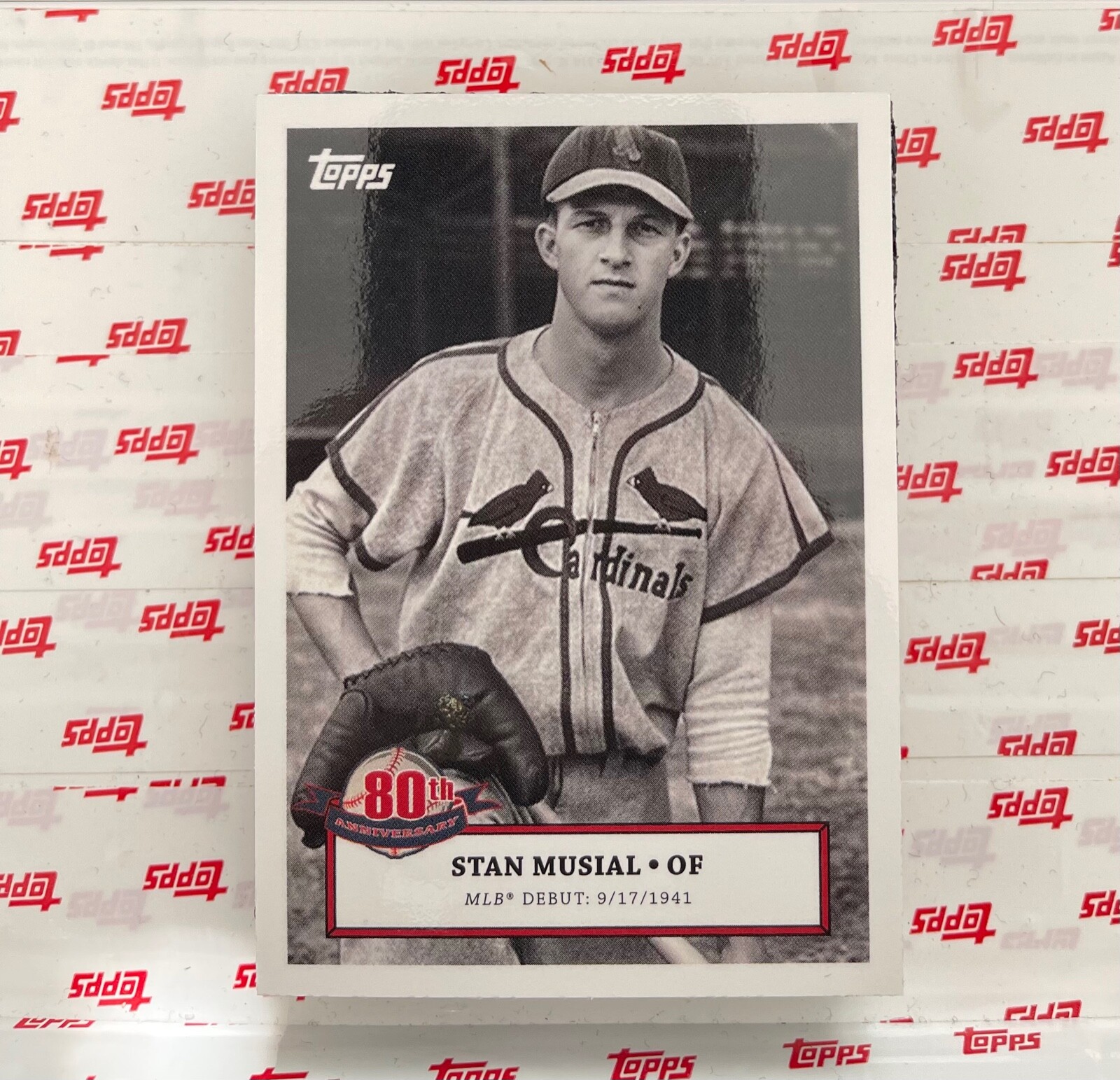 2021 TOPPS 80th ANNIVERSARY MLB DEBUT ST LOUIS CARDINALS STAN MUSIAL #1 ...