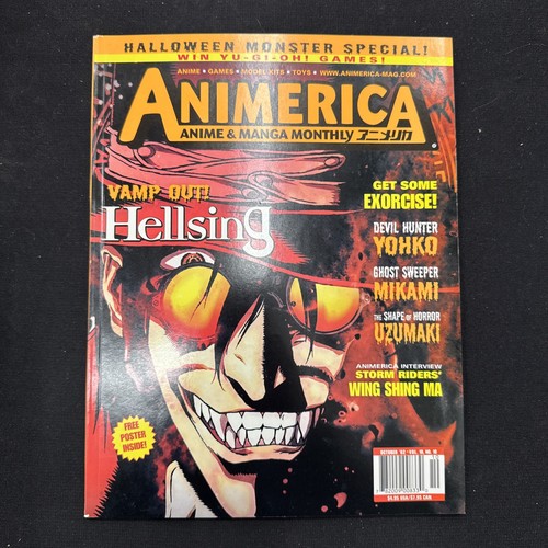 ANIMERICA Magazine VOL. 10 #10, OCTOBER 2002, HELLSING Cover, GUNDAM ...