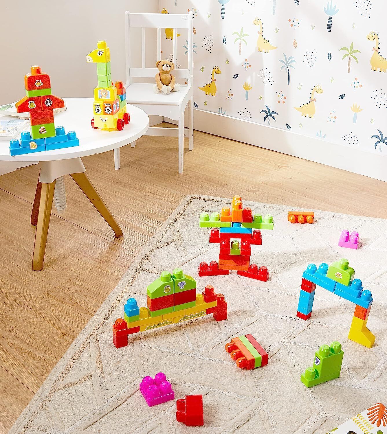 Mega Building Blocks for Kids | Creative Construction (100 pcs) | Large ...