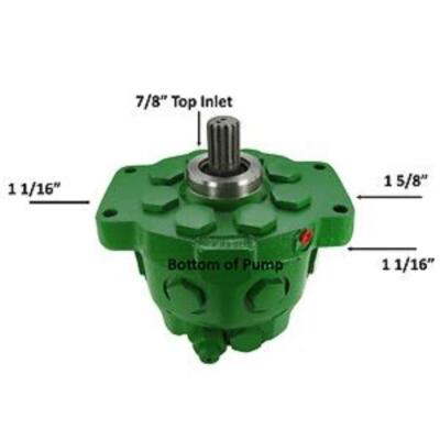AR101807 Compatible With John Deere Hydraulic Pump 3010, 3020, 4000 ...