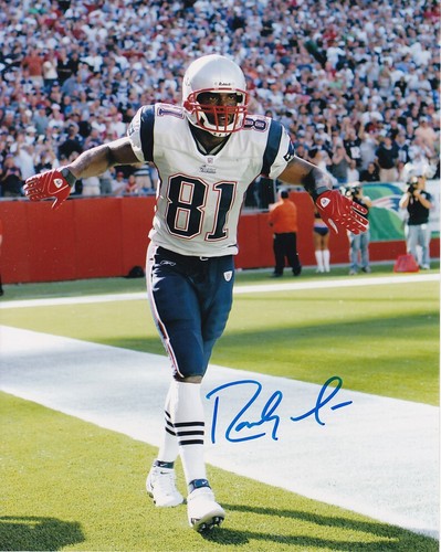 RANDY MOSS SIGNED AUTOGRAPH 8X10 PHOTO NEW ENGLAND PATRIOTS | eBay