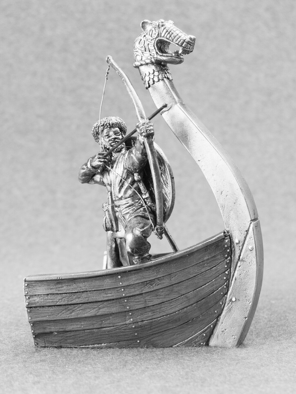 VIKING-BOWMAN ON THE DRACCARE Figurines Miniatures Tin 54mm 1/32 | eBay