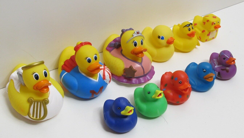 Rubber Ducky Lot incl. Munchkin Small Large Angel Princess Duckie FREE ...