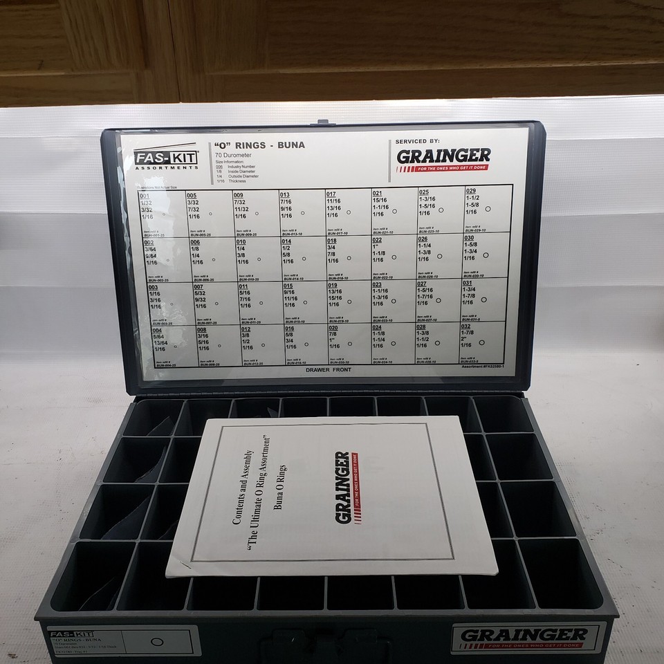 Grainger "The Ultimate O-ring Assortment" 5JKC1 Complete Refill Pack | eBay