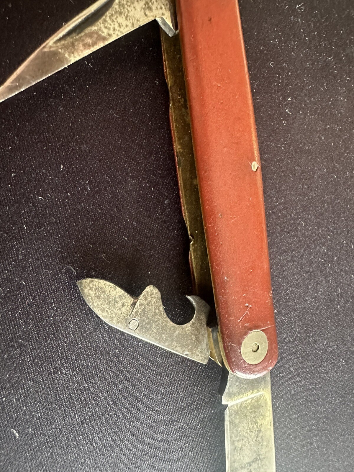 Rare Vintage Olean NY Kabar KA-BAR Kamp Knife Camp Folding Blade WW2 ...