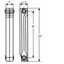 Wall Mount Radiator Heater Hot Water Heating 10 Section Aluminum 55000 ...