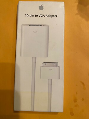 Apple VGA Adapter for iPad, iPhone and iPod Touch (30-pin to VGA) Model ...