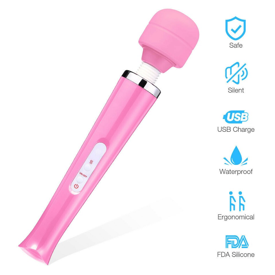 Multispeed Handheld Vibrating Wired Massager Wand Full Body Magic ...