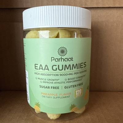 EAA Gummies 120 Gummies Pineapple Essential Amino Acids - All 9 ...