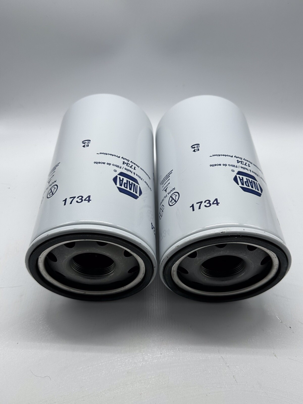 Lot Of (2) New NAPA OIL FILTER 1734 - WIX 51734 ~ Fits FORD 7.3 TURBO ...