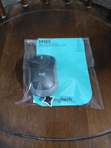Logitech M185 Plug & Play Wireless Mouse Black Grey | eBay