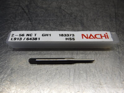 Nachi 2-56NC T GH1 HSS Machine Screw hand Tap 0.141" Shank L913/64381 ...