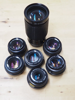 7 Pentax K mount lenses for parts/repairs fungus/haze US BUYERS ONLY | eBay