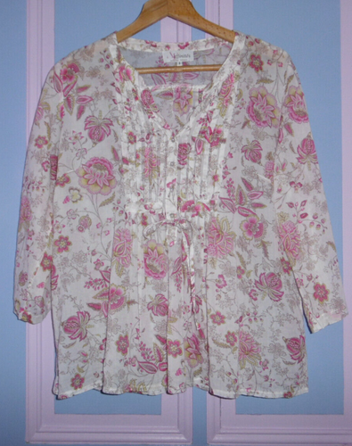 TRES BEAU HAUT FLUIDE MANCHES 3/4 AFFINITES TAILLE 3 EN TRES BON ETAT ...