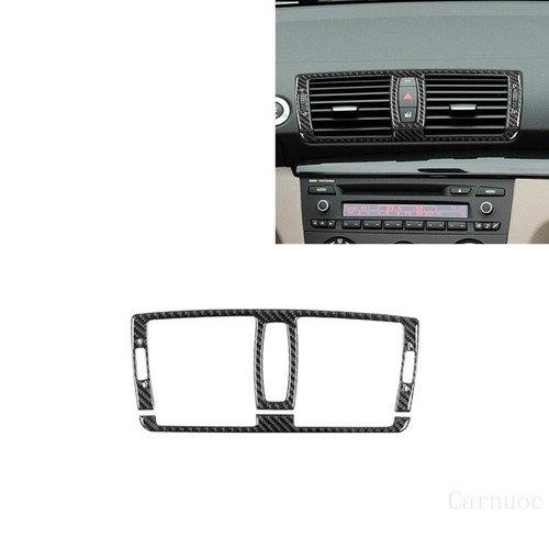 2pcs Carbon Fiber Center Air Vent Sticker Trim For BMW 1 Series E82 E88 ...