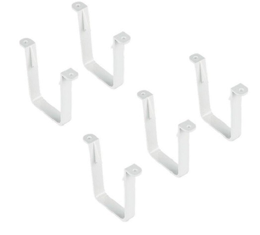 White Square Guttering & Down Pipe - 114mm Square Line Gutter 65mm ...