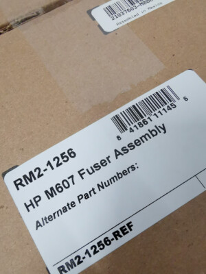 HP LaserJet M607 M608 M609 M631 M632 M633 Fuser Assembly RM2-1256 ...